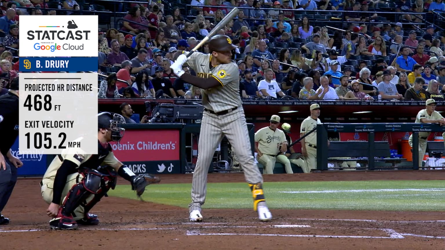 Drury crushes his 2nd homer vs. the D-backs 468 feet | 09/16/2022 | San ...