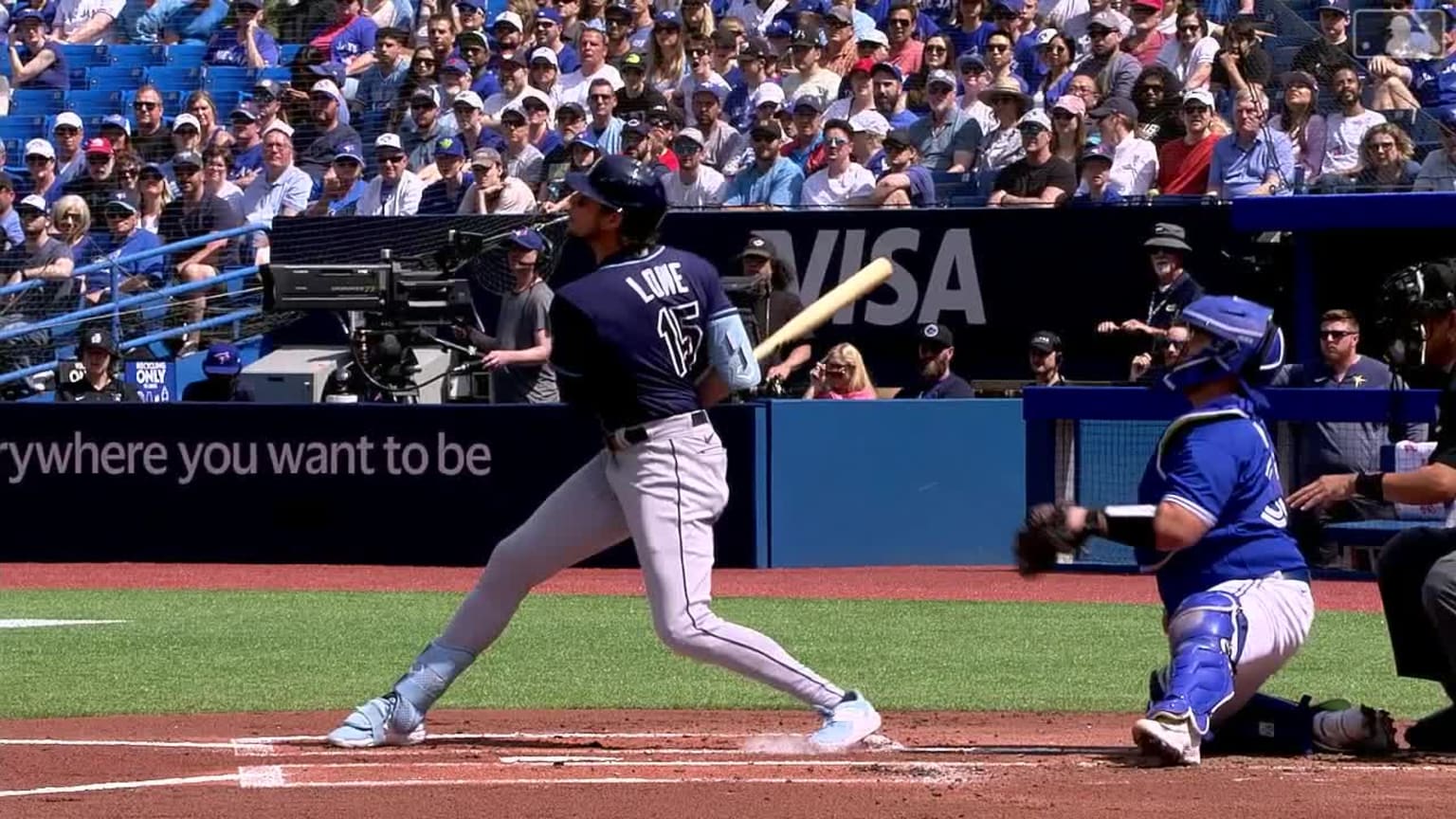 Lowe singles to center field in the top of the 1st | 04/16/2023 | MLB.com