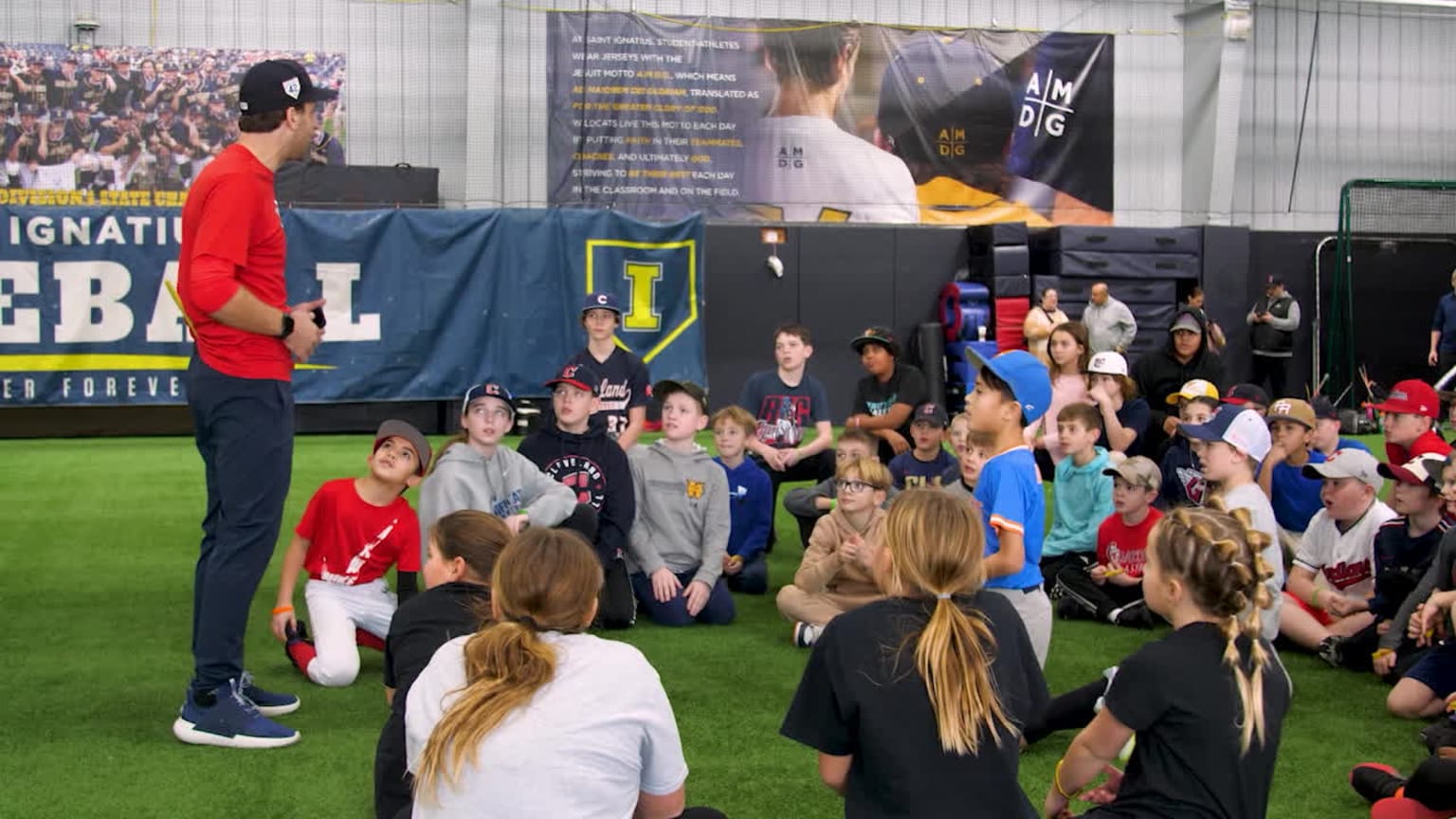 Vogt, Noel, Smith Host Winter Baseball Clinic | 03/05/2025 | Cleveland Guardians