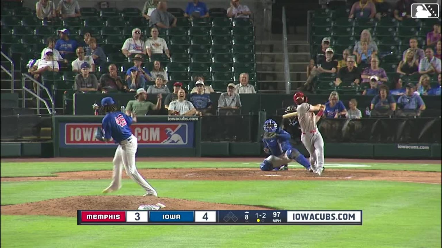 Michael Arias collects a strikeout | 08/28/2024 | Chicago Cubs