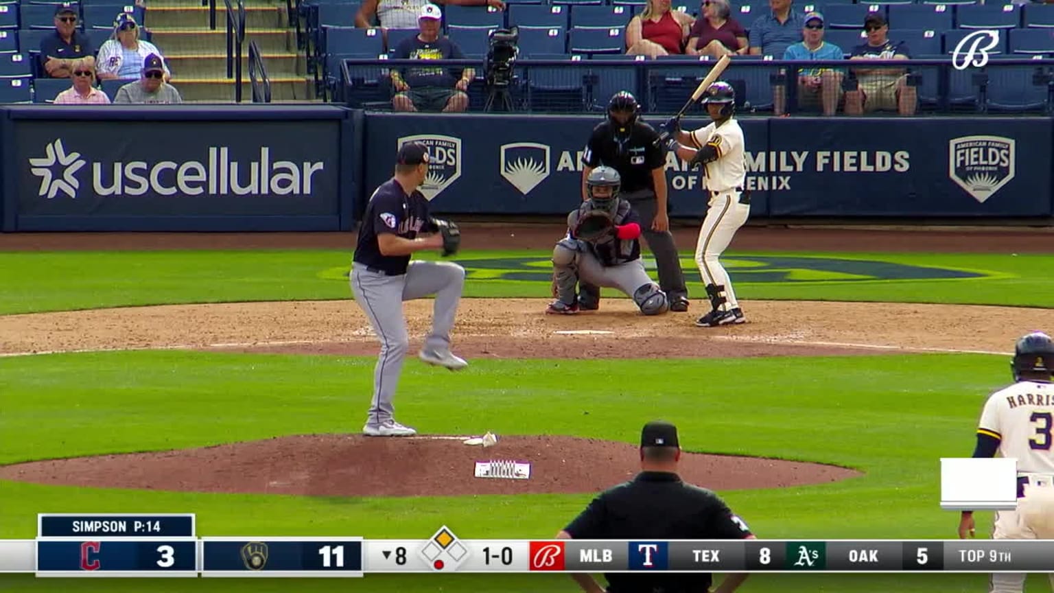 Eric Brown Jr. smokes an RBI double to center field | 03/10/2023 ...