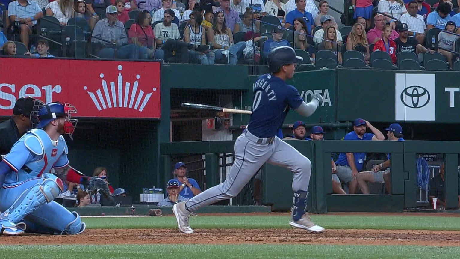 Sam Haggerty rips an RBI triple down the line | 09/24/2023 | Seattle ...