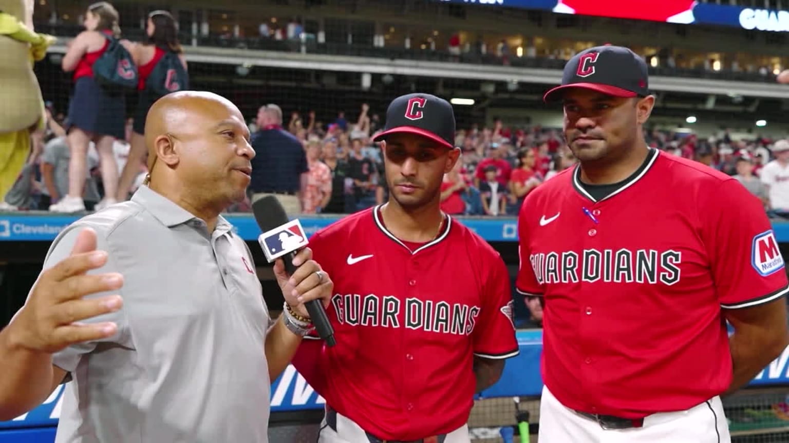 Brayan Rocchio on his two RBIs, Guardians' win | 07/22/2025 | Cleveland ...