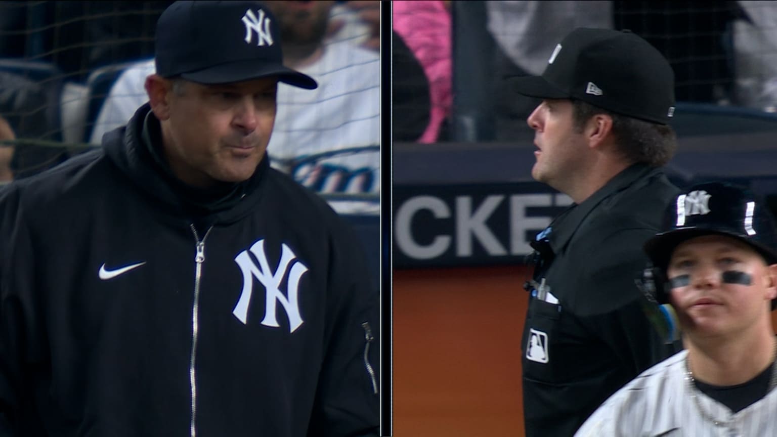 Aaron Boone gets ejected in the 7th inning | 04/10/2024 | New York Yankees