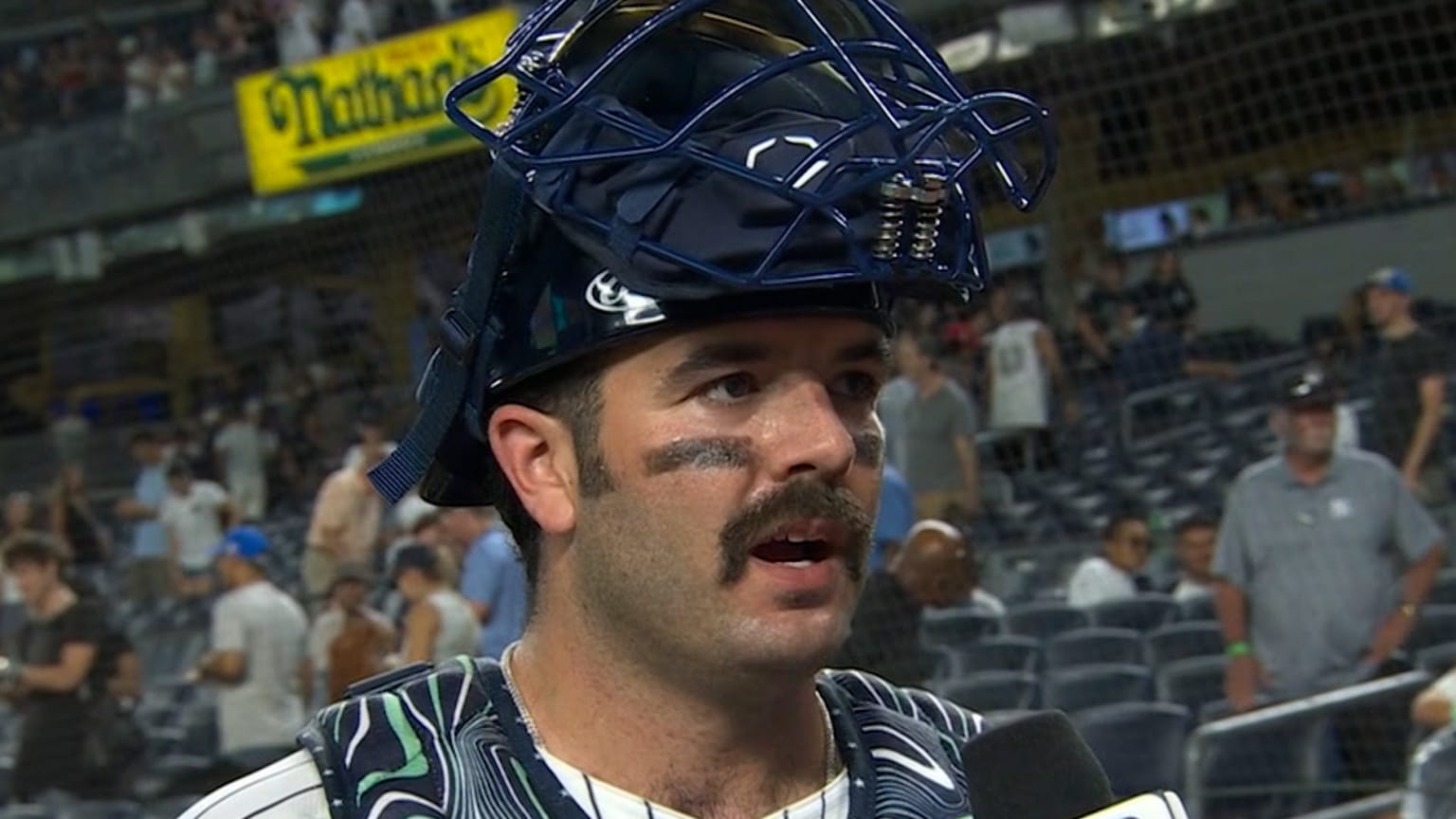 Austin Wells on the Yankees' pitching staff tonight | 07/29/2025 | New ...