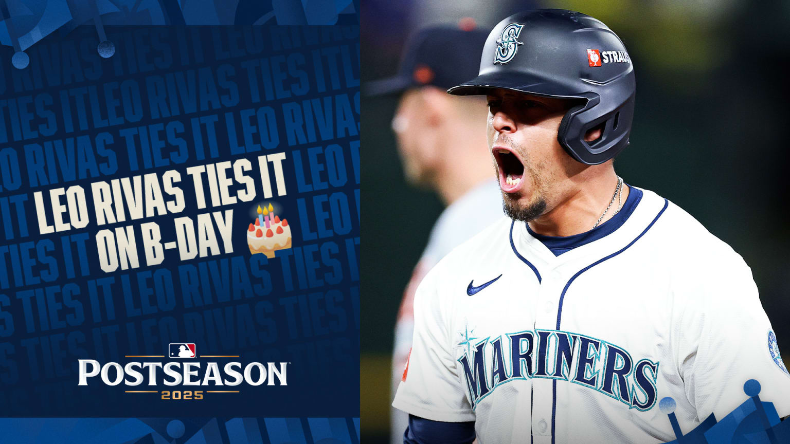 Leo Rivas' game-tying single | 10/10/2025 | Seattle Mariners