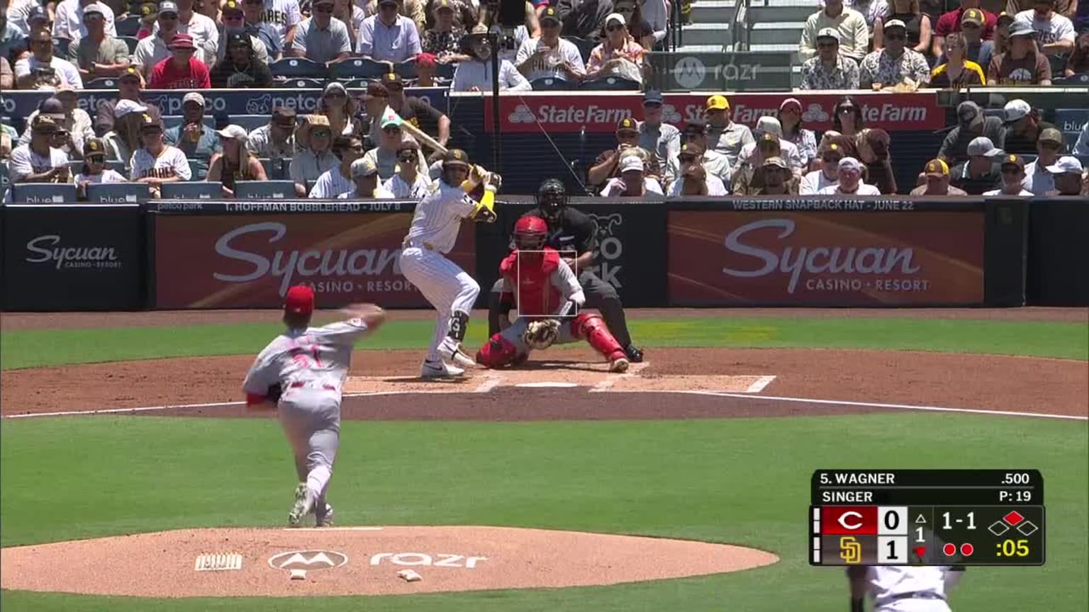 Will Wagner singles on a fly ball to left fielder JJ Bleday. Manny ...