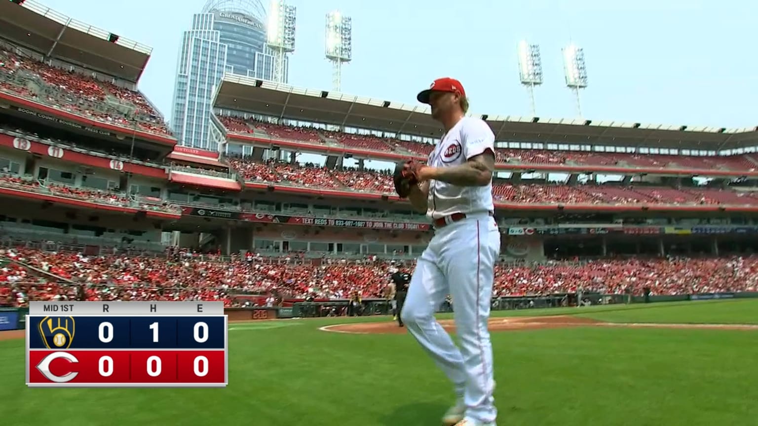 Ben Lively strikes out Jesse Winker in the 1st inning | 07/16/2023 ...