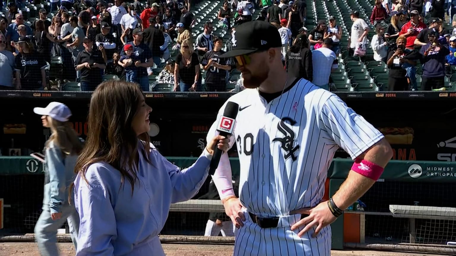 Tim Elko on-field after his first MLB home run | 05/11/2025 | Chicago ...