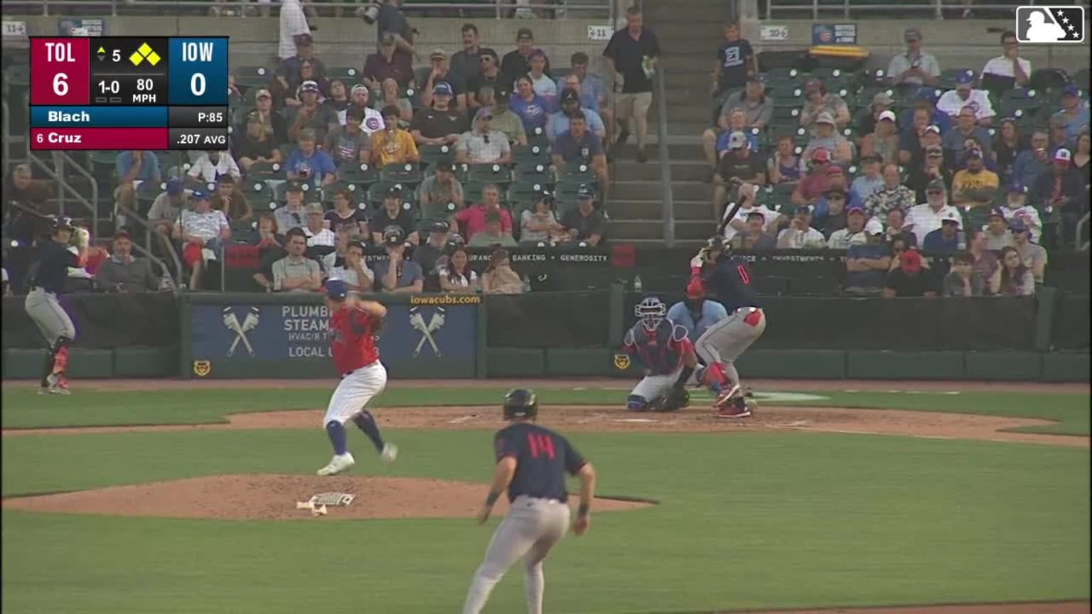 Ty Blach In play, run(s) to Trei Cruz | 06/02/2026 | MLB.com