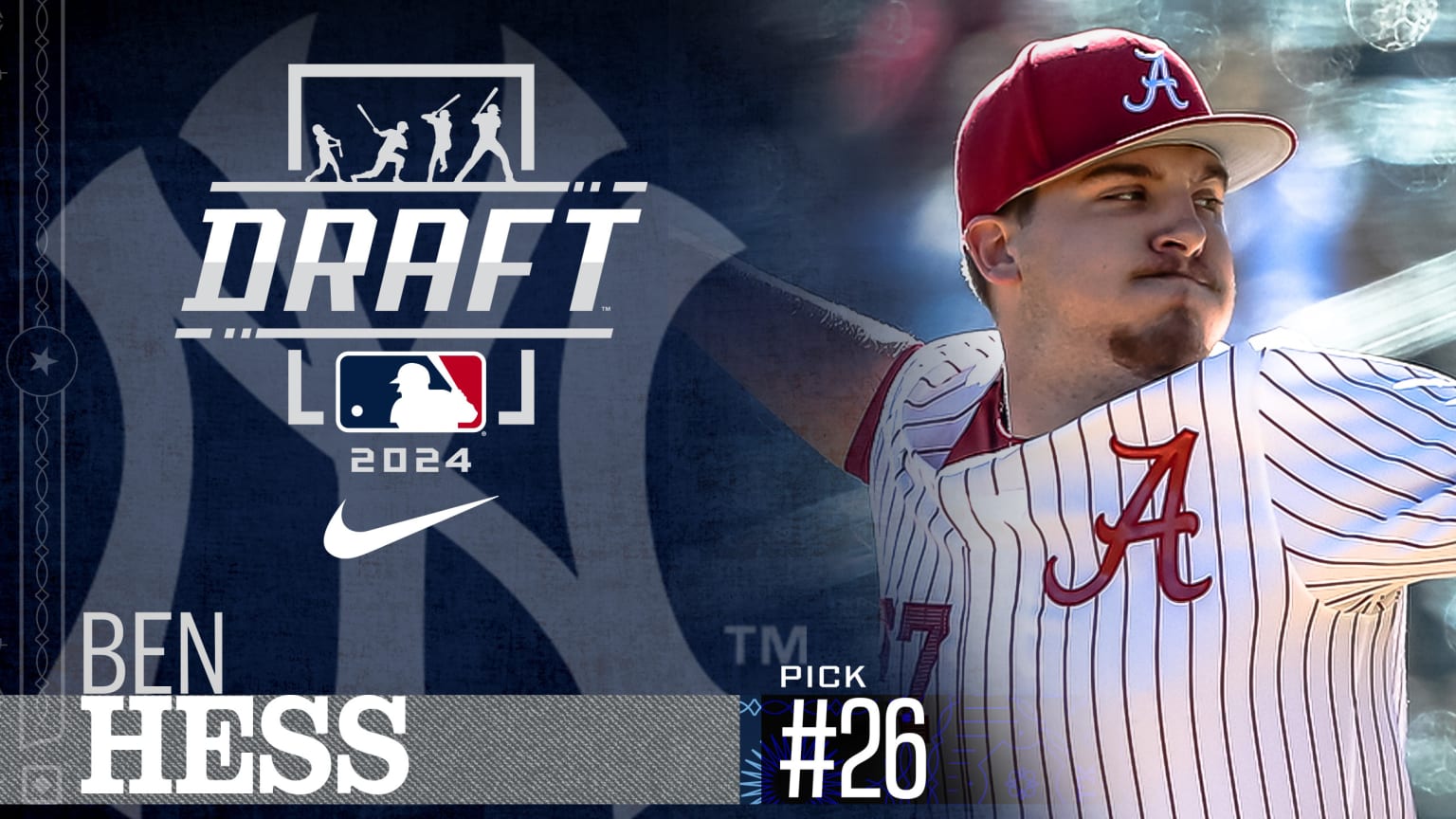 Draft 2024: Yankees select RHP Ben Hess No. 26 | 07/15/2024 | MLB.com