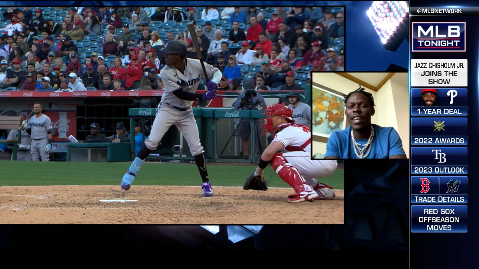 Jazz Chisholm Jr. on "MLB The Show" cover | 01/30/2023 | Miami Marlins