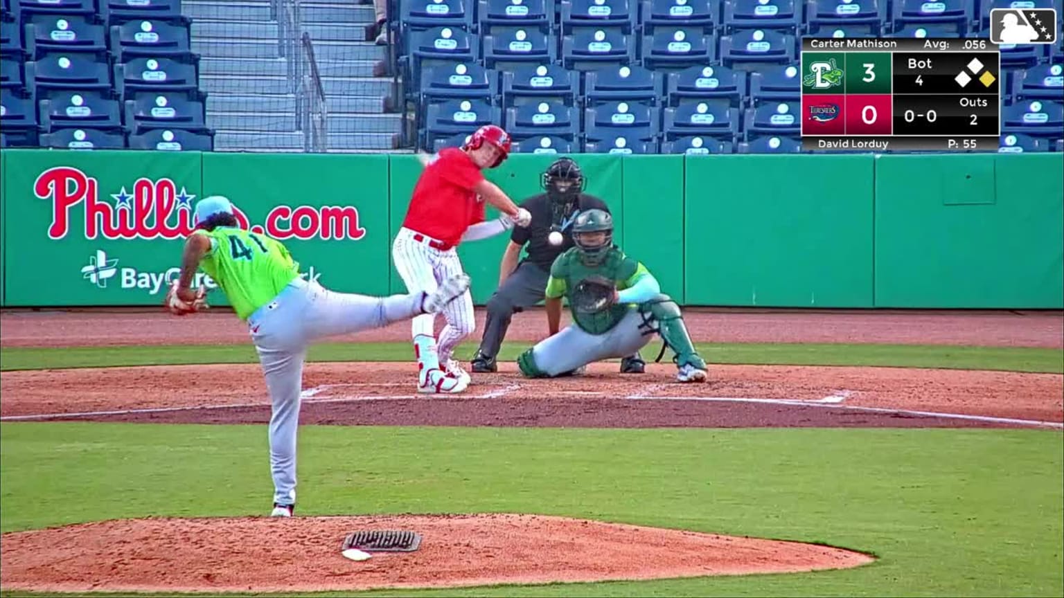 Carter Mathison's inside-the-park home run | 04/11/2025 | Philadelphia ...