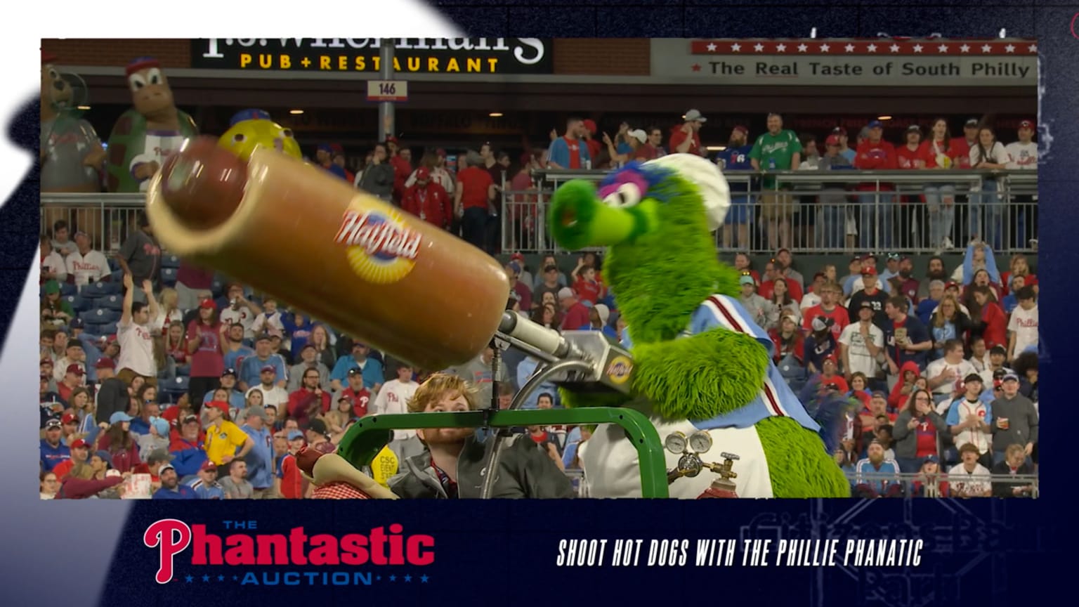 Shoot Hot Dogs with the Phillie Phanatic | 05/04/2023 | Philadelphia ...