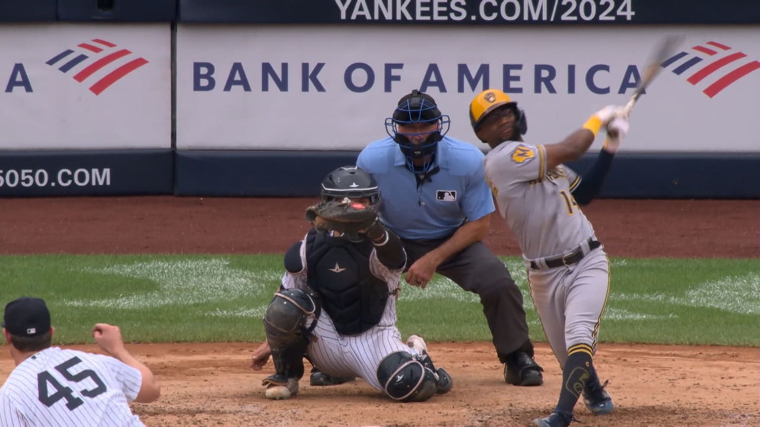 Gerrit Cole Ks Andruw Monasterio for 200th strikeout | 09/10/2023 | New ...