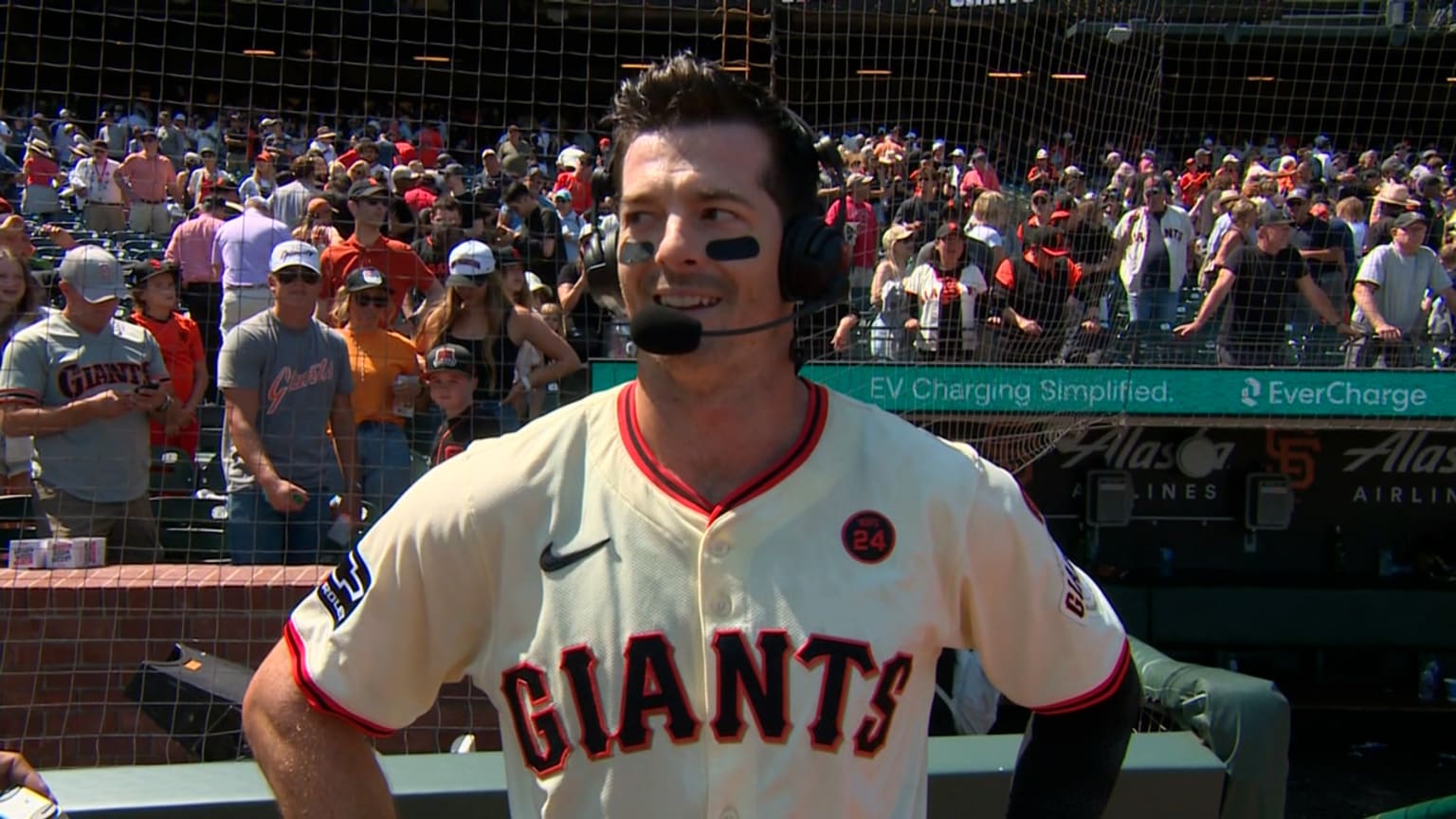 Mike Yastrzemski discusses his walk-off home run | 07/14/2024 | MLB.com