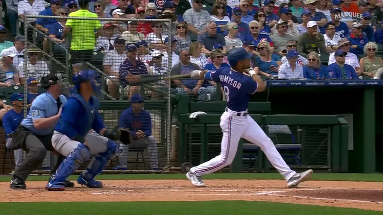 Bubba Thompson hits a two-run home run to left field | 03/07/2023 ...