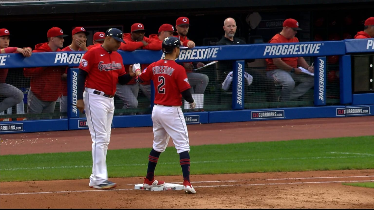 Tyler Freeman grounds an RBI single to center field | 09/27/2023 ...
