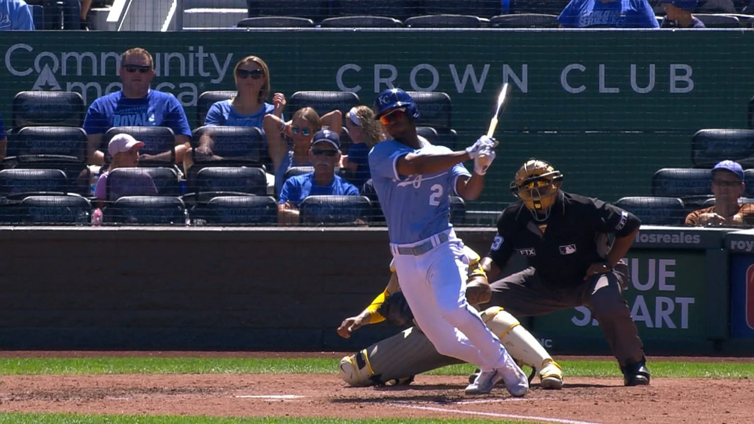 Michael A. Taylor hits an RBI single to the left side | 08/28/2022 ...