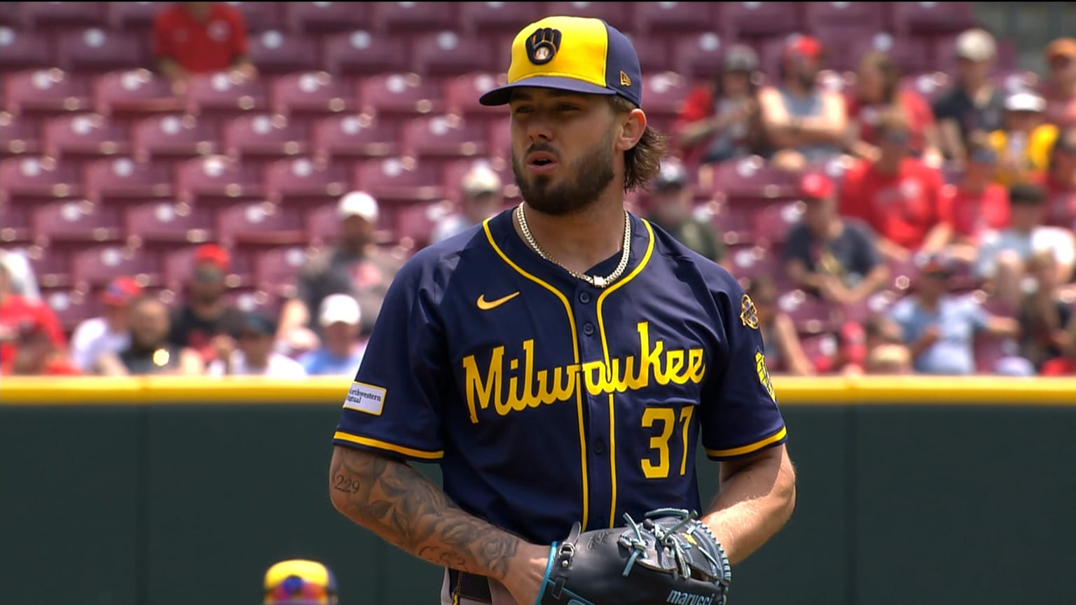 DL Hall K's Elly De La Cruz | 06/04/2025 | Milwaukee Brewers