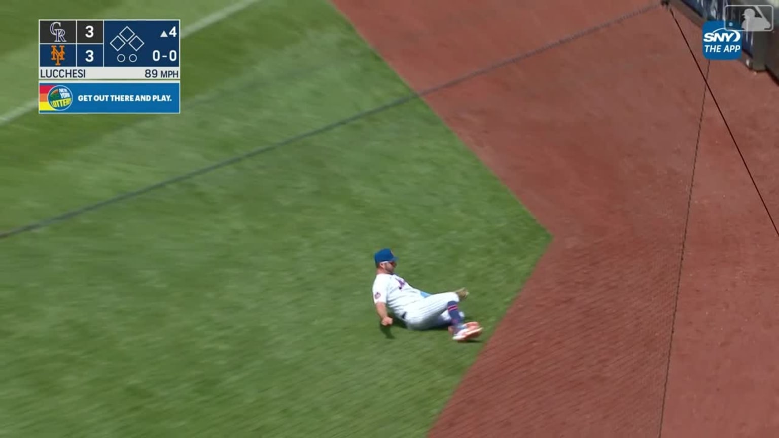 Pete Alonso makes a sliding catch in the 4th inning | 05/07/2023 | New ...