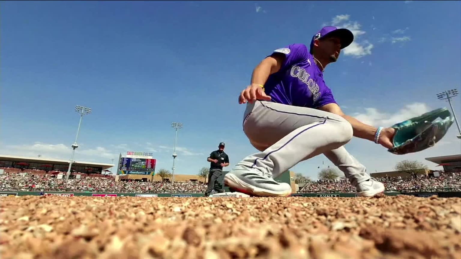 Drew Romo throws out Garrett Hampson at second | 03/01/2025 | Colorado ...