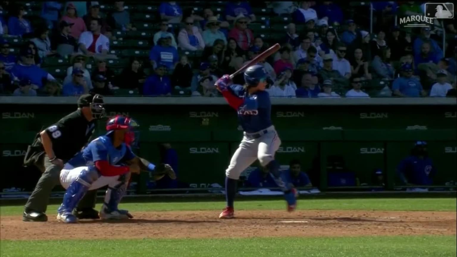 Cameron Cauley rips an RBI single to right field | 03/24/2023 | Texas ...