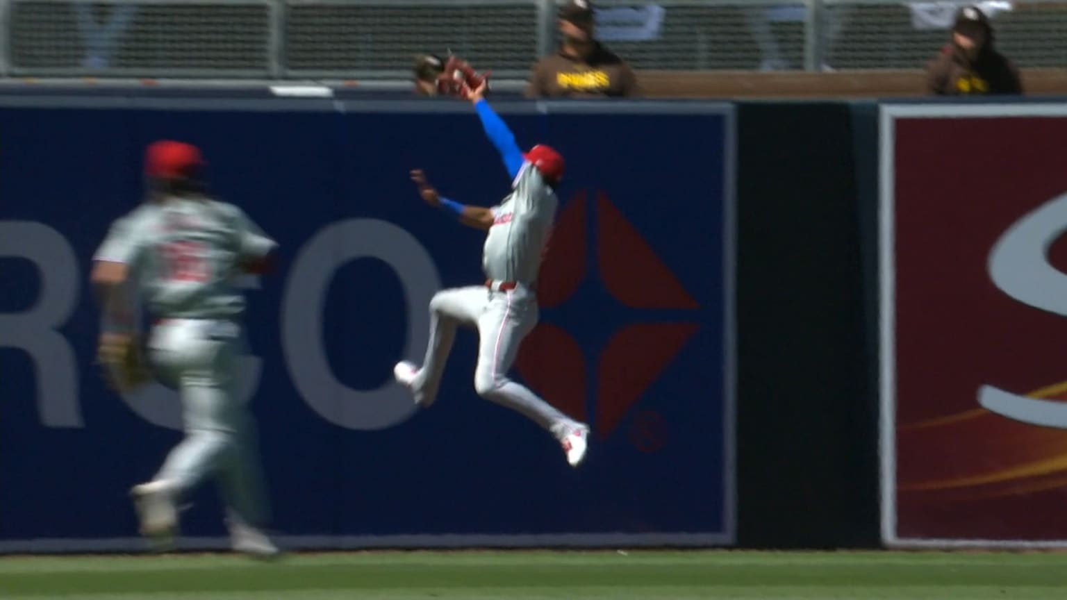 Johan Rojas' leaping catch | 04/28/2024 | Philadelphia Phillies