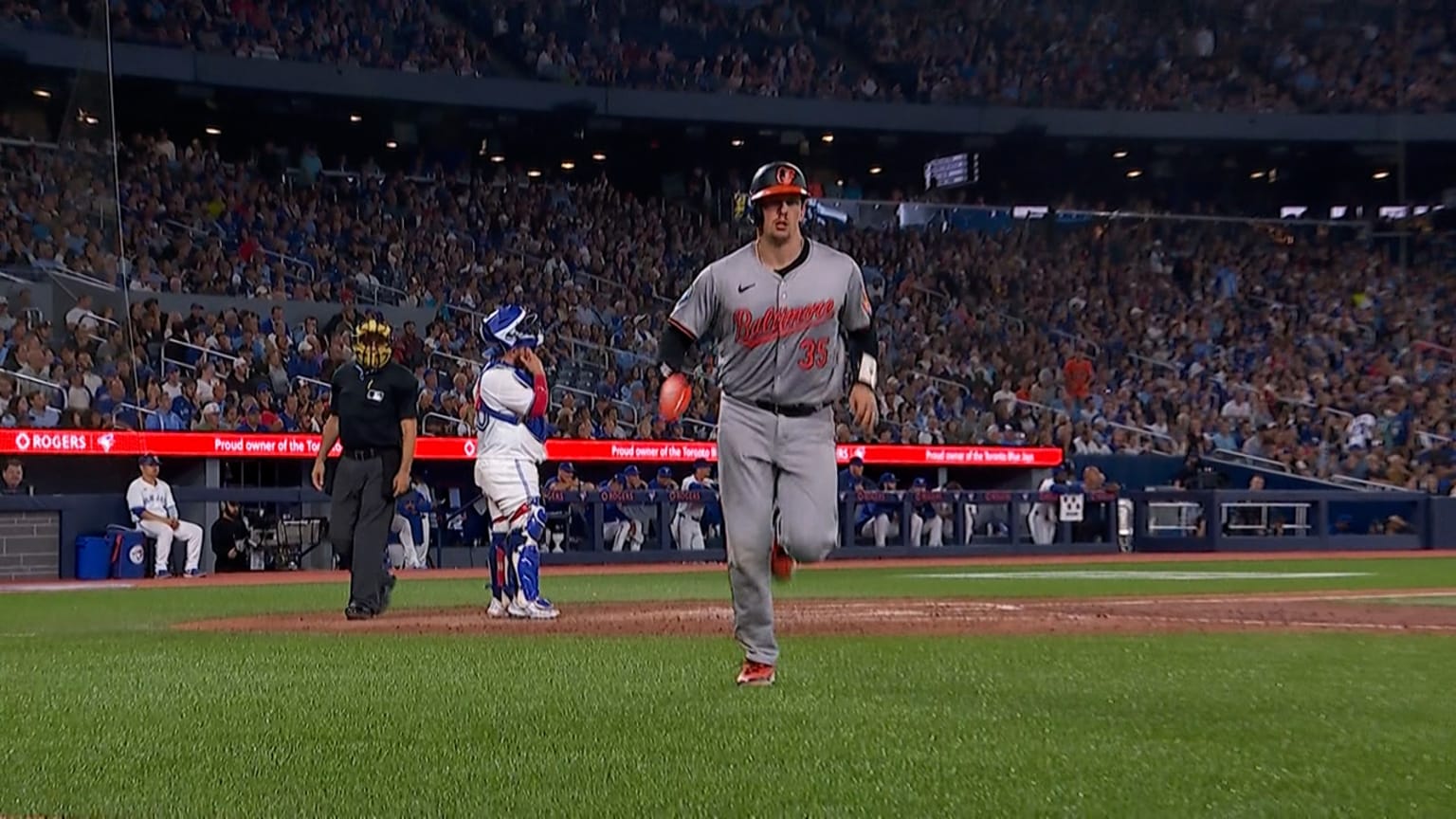 Austin Slater scores Adley Rutschman with a walk | 08/06/2024 ...