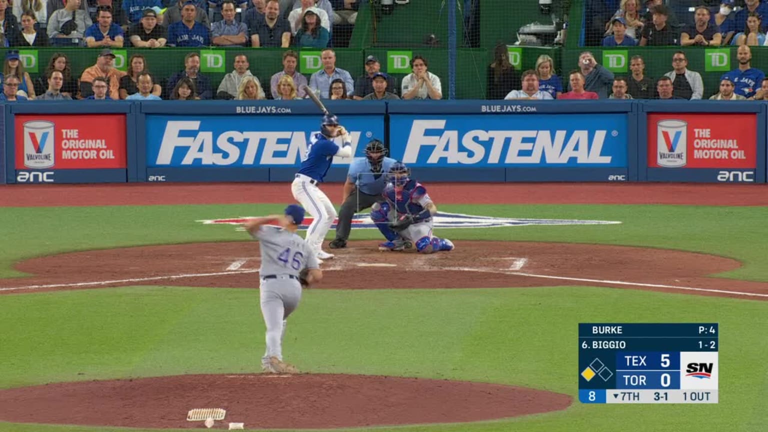 Cavan Biggio hits an RBI single | 09/12/2023 | Toronto Blue Jays