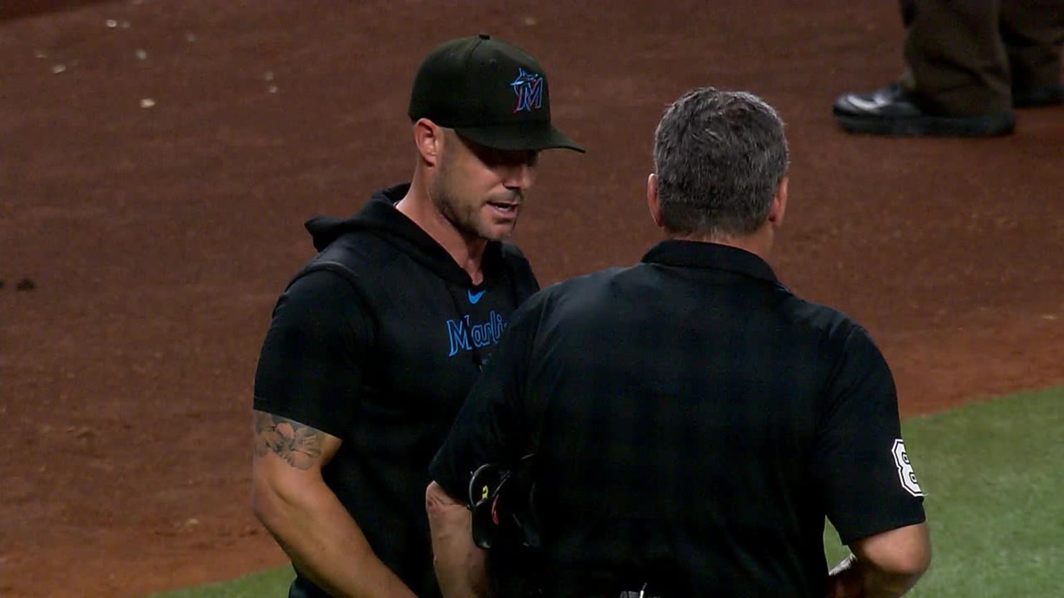 Skip Schumaker ejected after the 8th inning | 07/22/2024 | Miami Marlins
