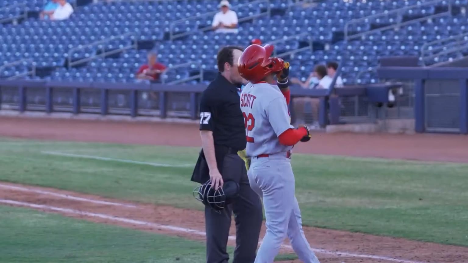 Victor Scott II lines his first Fall League home run | 10/26/2023 | St ...