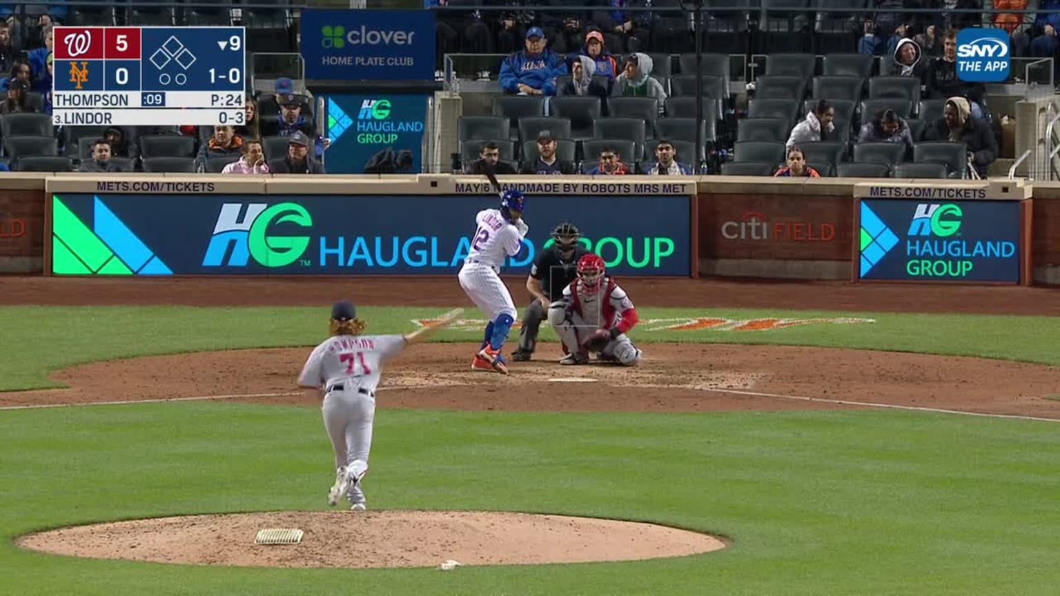 Francisco Lindor drills a single to left field | 04/25/2023 | New York Mets