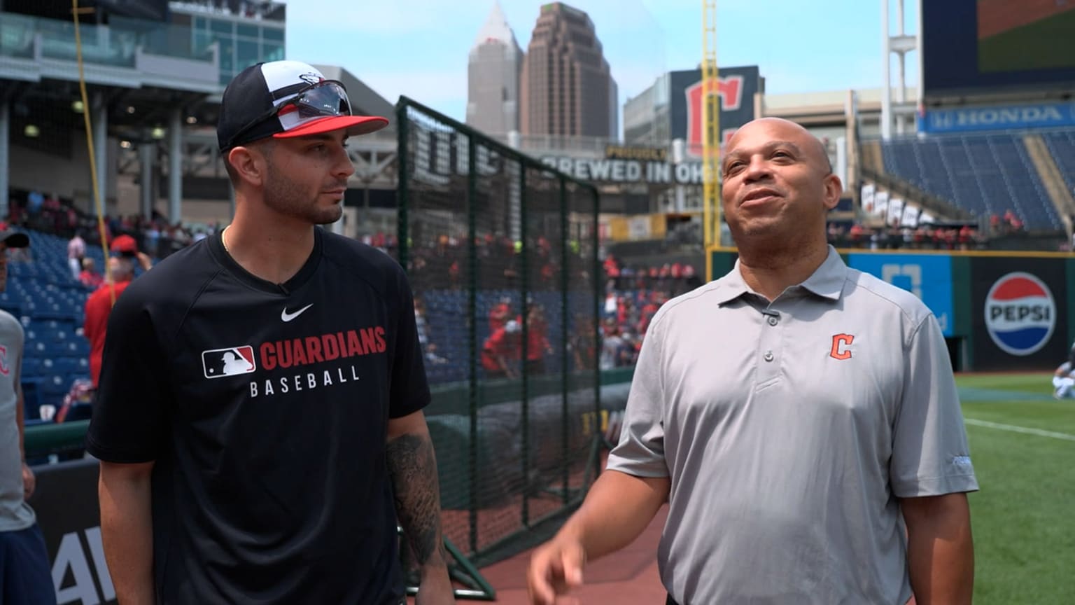 C.J. Kayfus discusses making his MLB debut | 08/02/2025 | Cleveland ...