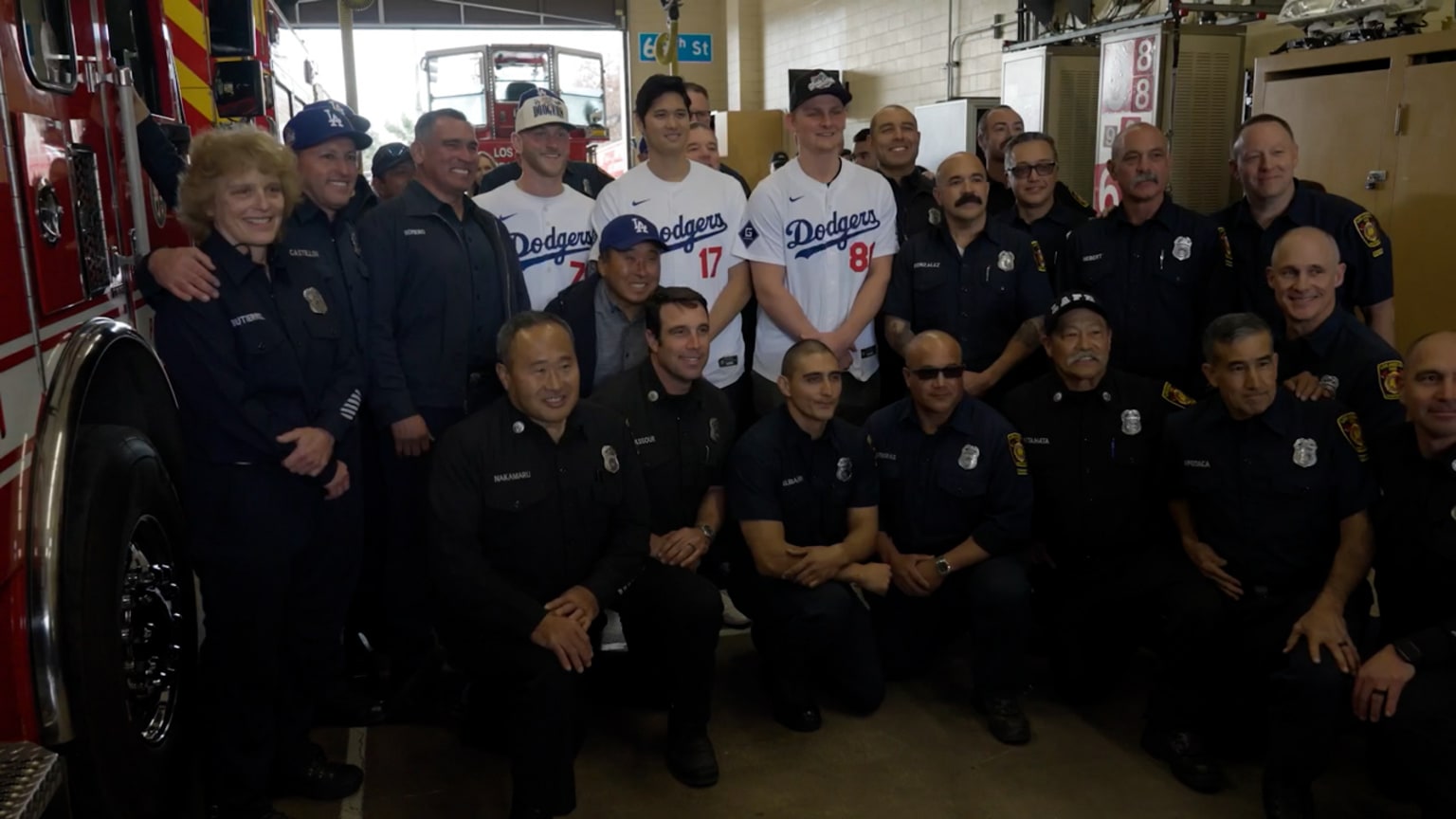 Dodgers visit Los Angeles Fire Department Station 69 | 01/31/2025 | Los ...
