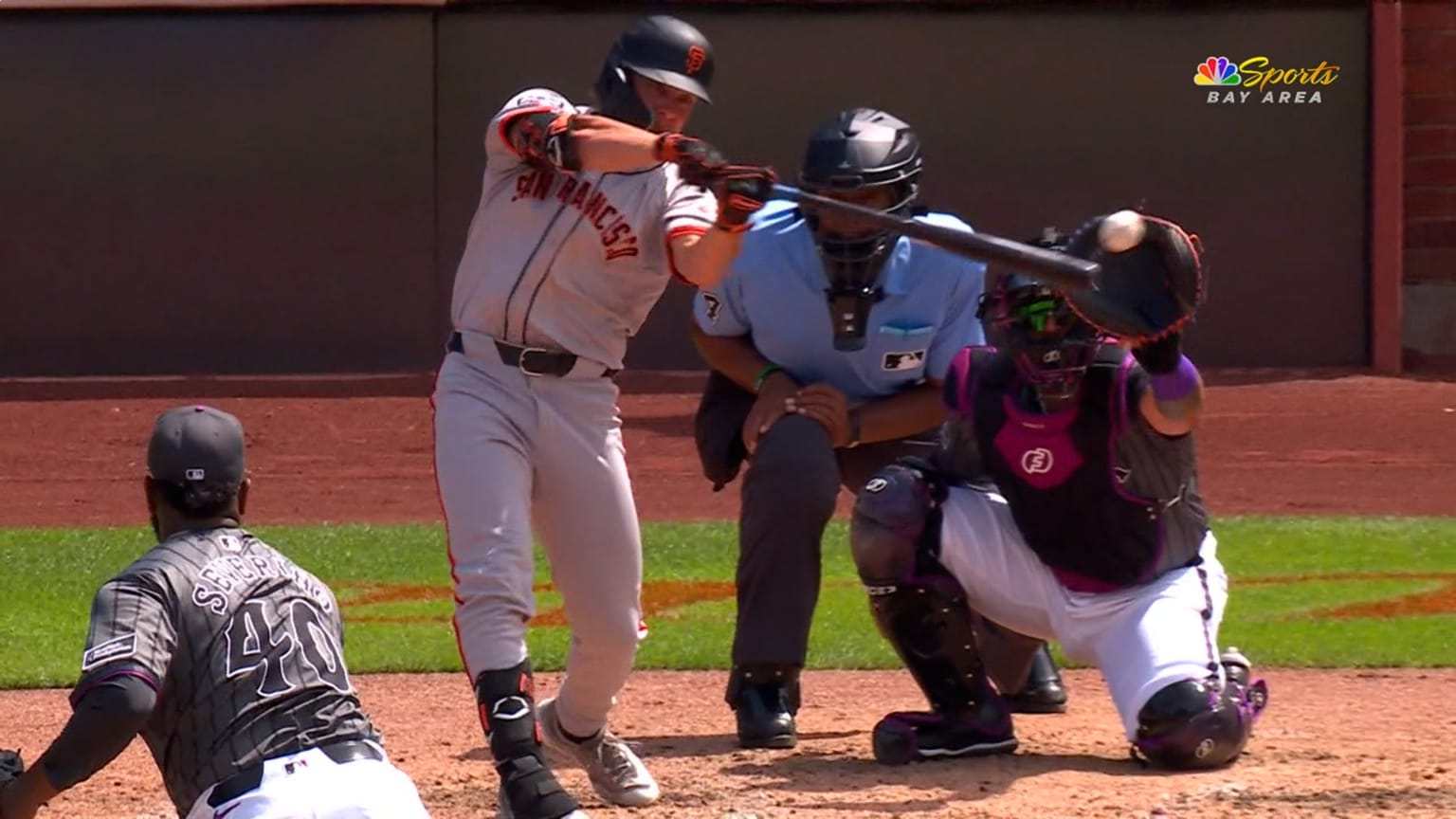 Brett Wisely breaks up Luis Severino's no-hitter | 05/25/2024 | San ...