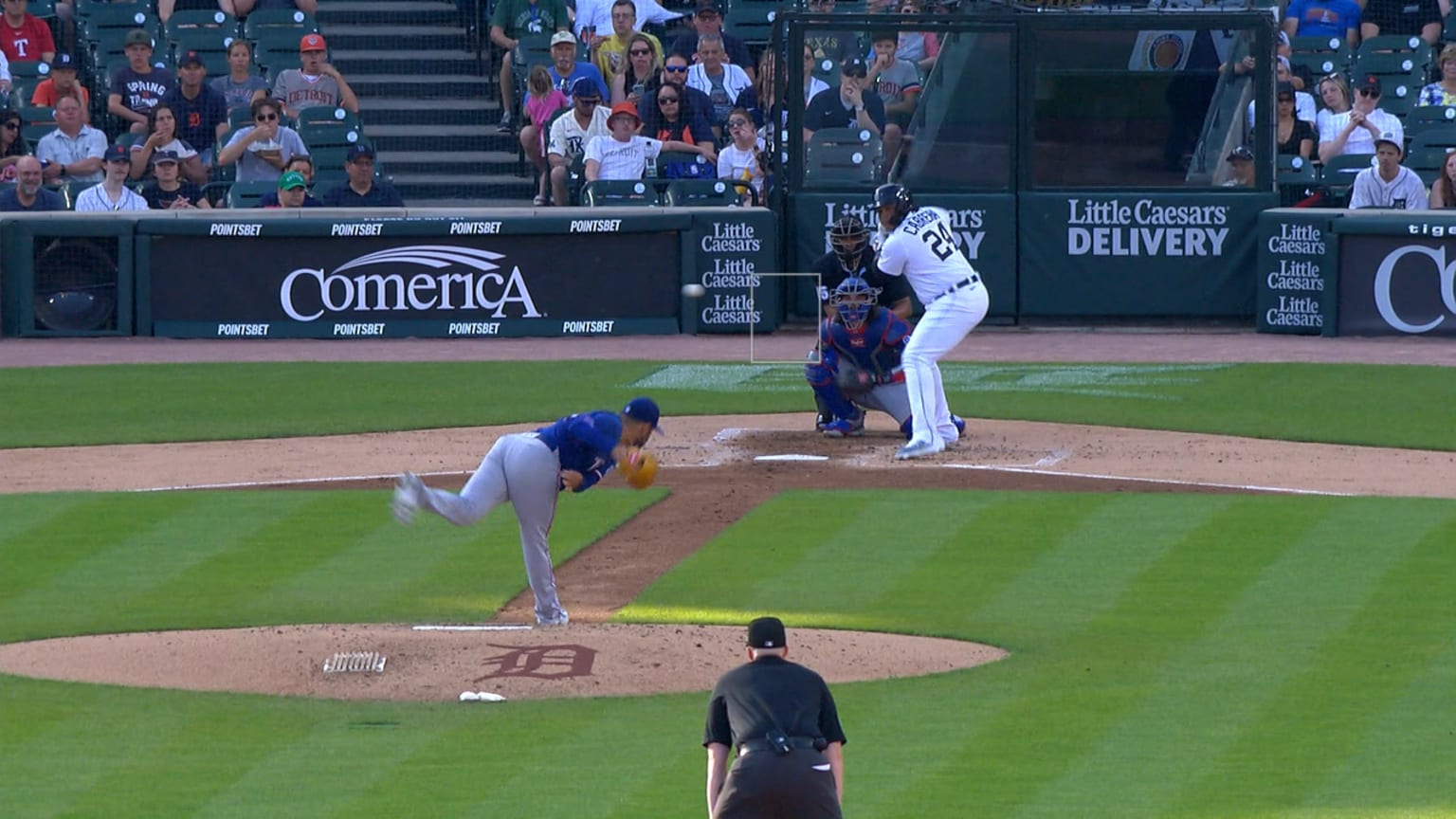 Miguel Cabrera lifts a sacrifice fly to right field | 05/30/2023 ...