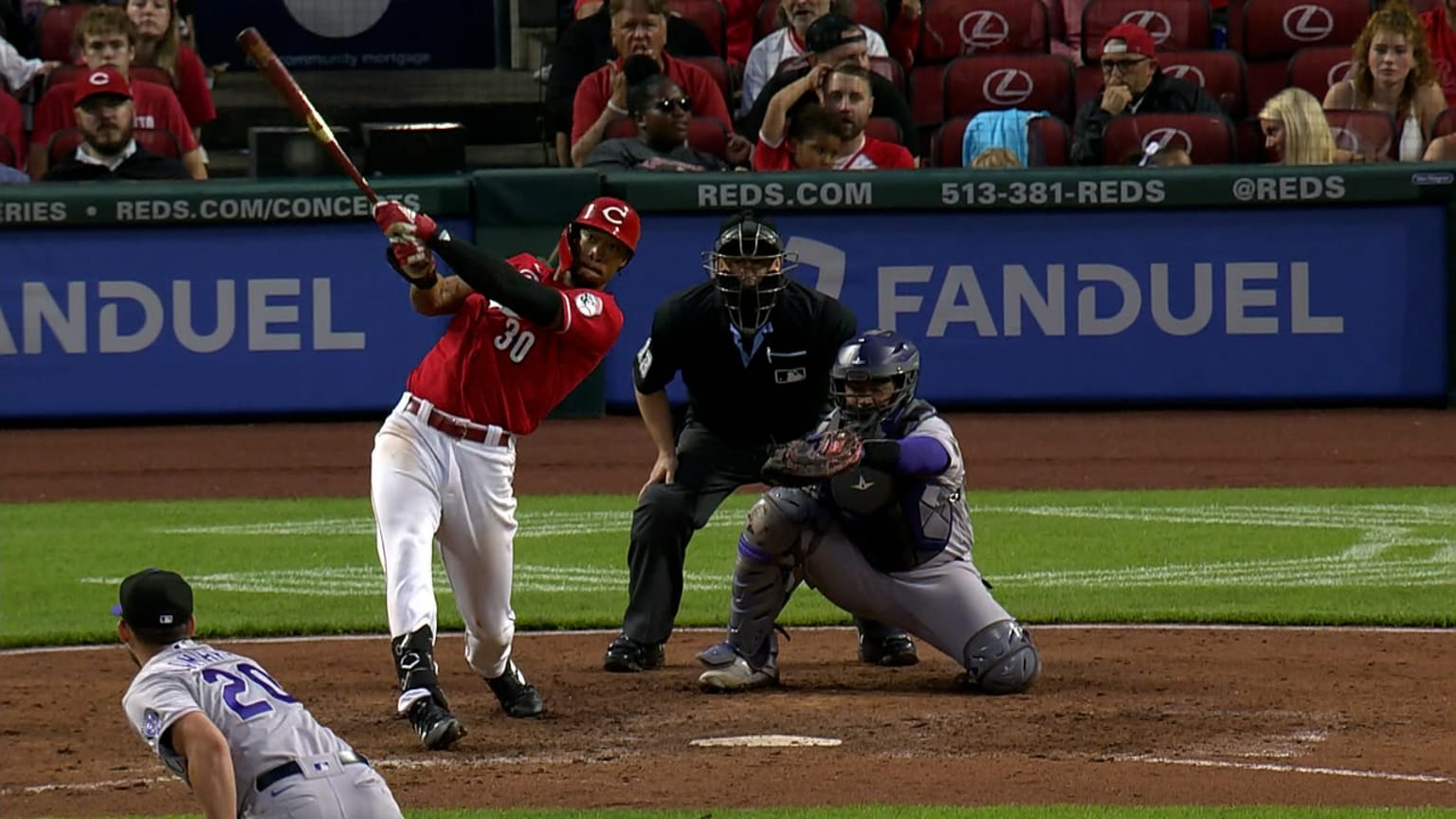 Will Benson clubs a solo home run to center field | 06/20/2023 ...