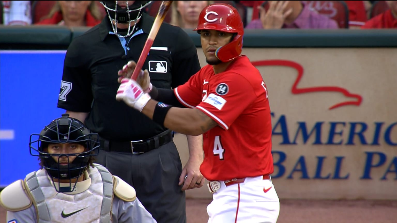 Santiago Espinal's RBI single | 05/17/2025 | Cincinnati Reds