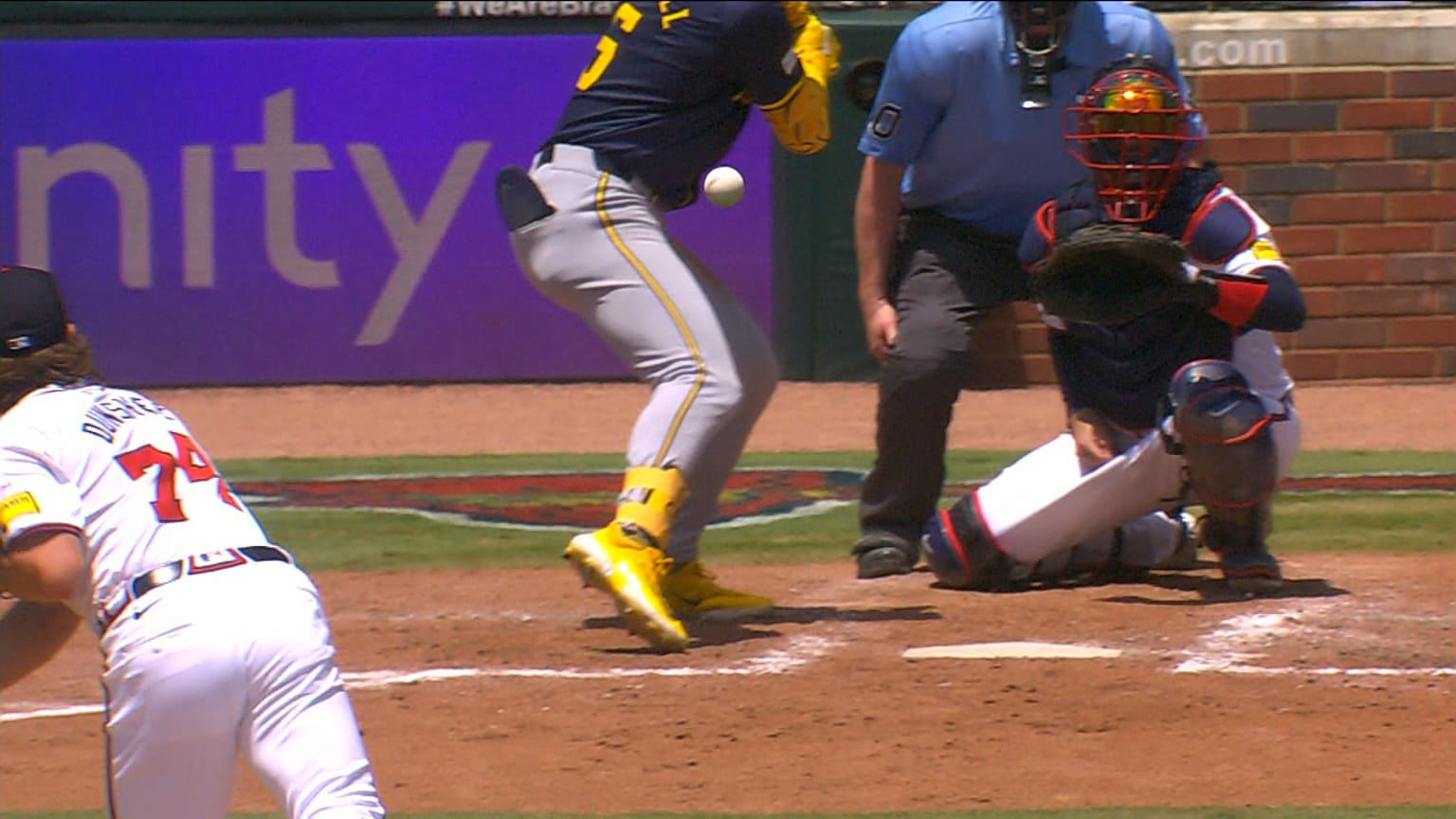 Parker Dunshee K's Garrett Mitchell in MLB debut | 08/08/2024 | Atlanta ...