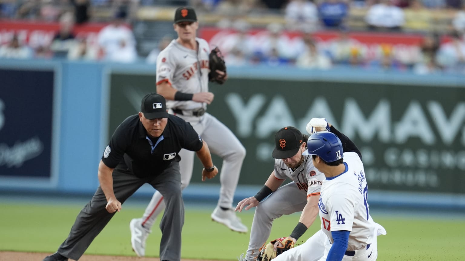 Patrick Bailey throws out Ohtani after a review | 07/22/2024 | San ...