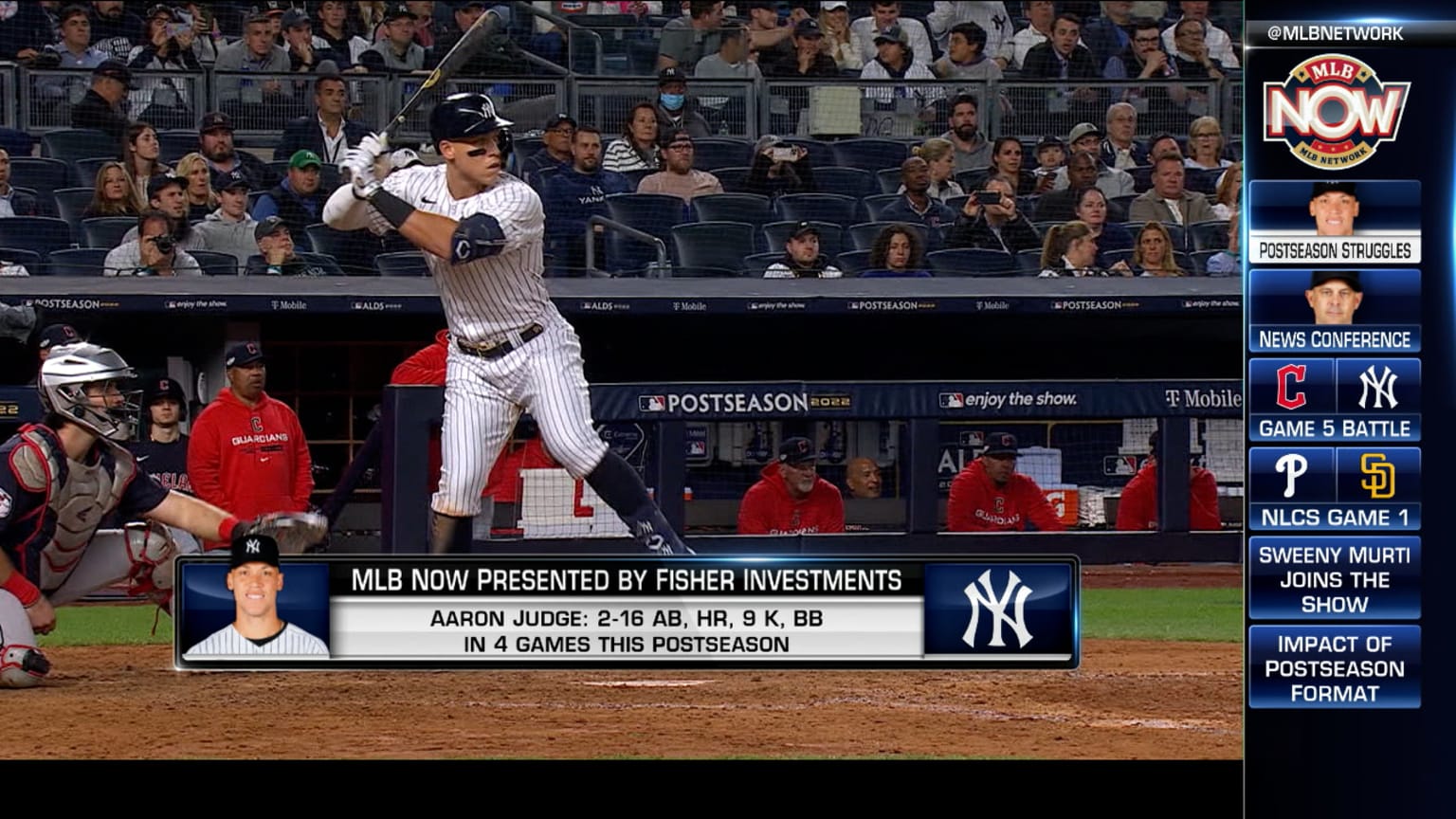 MLB Now on Aaron Judge struggling in the postseason | 10/18/2022 | New ...