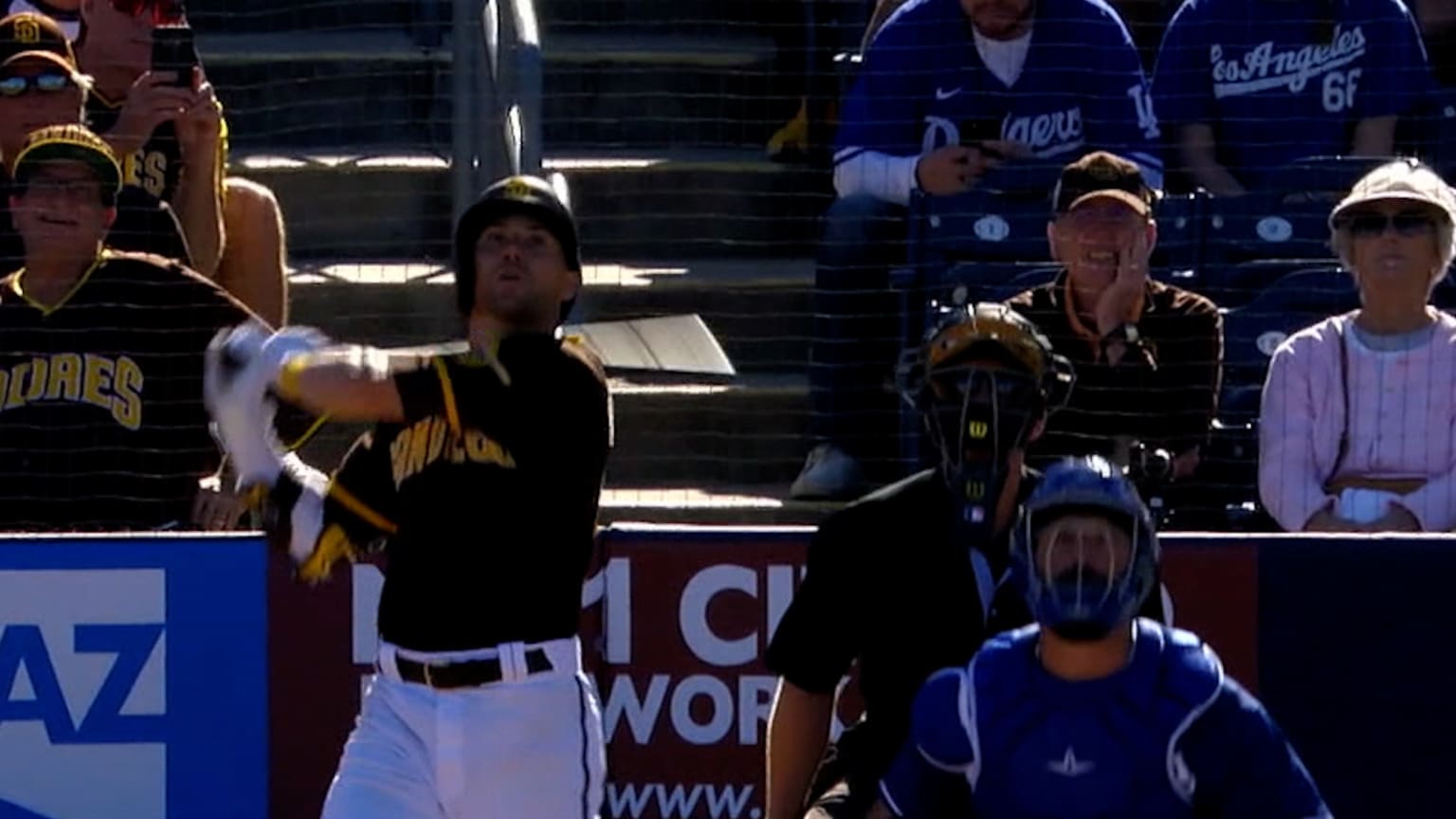 Brett Sullivan bloops an RBI single to left field | 02/27/2023 | San ...