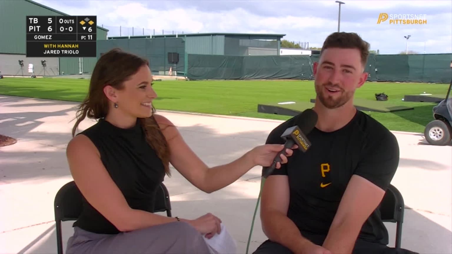 Jared Triolo discusses his improved hitting | 03/01/2024 | Pittsburgh ...