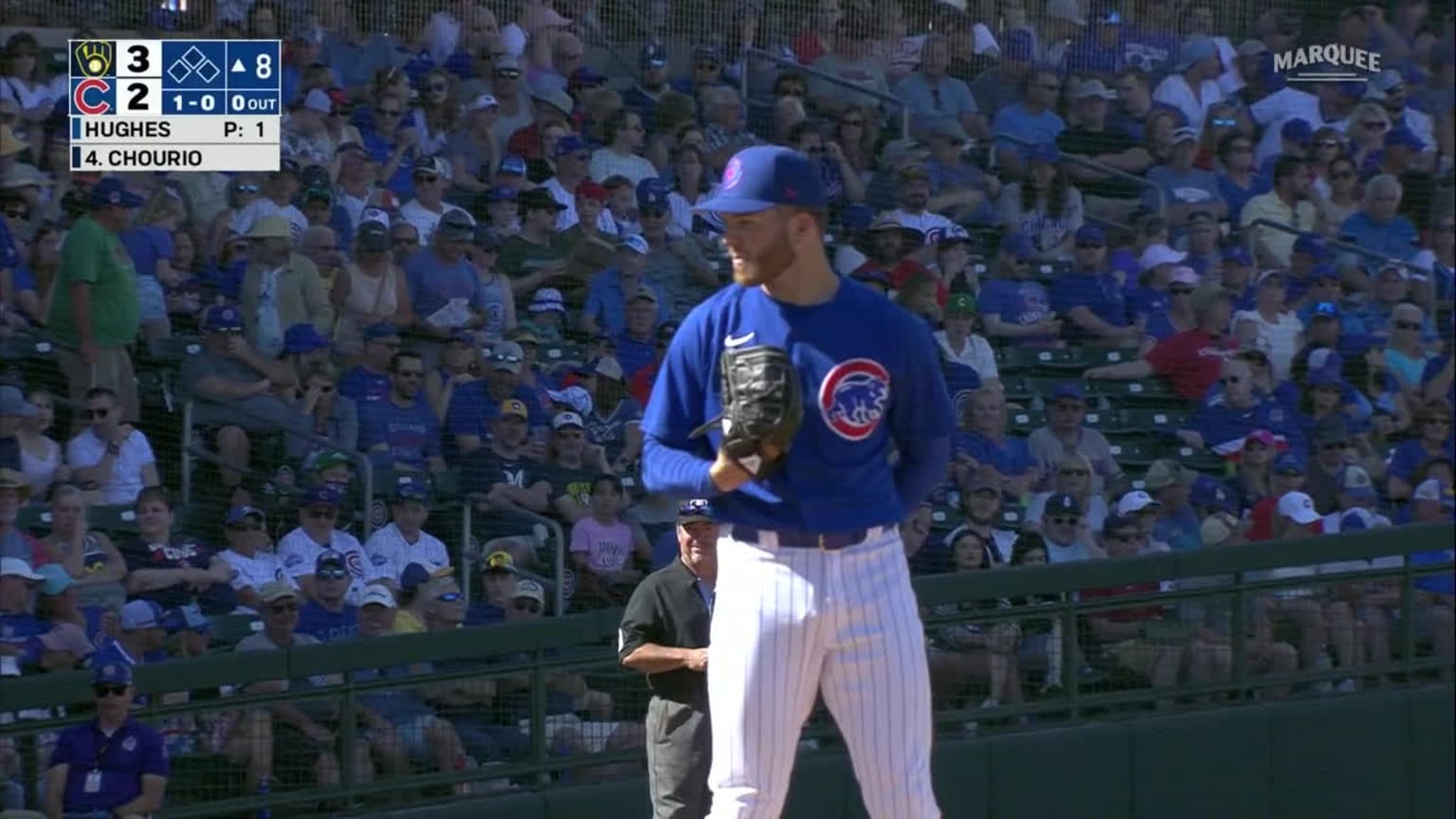 Brandon Hughes escapes a jam in the 8th inning | 03/12/2023 | Chicago Cubs