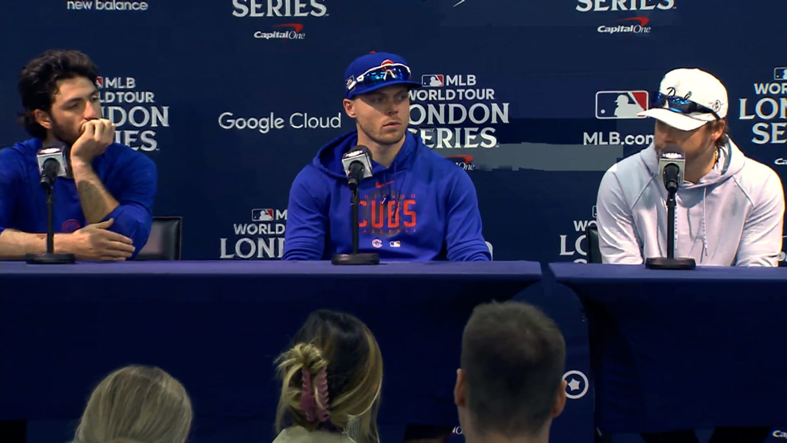 Cubs take the podium to discuss London Series | 06/23/2023 | Chicago Cubs