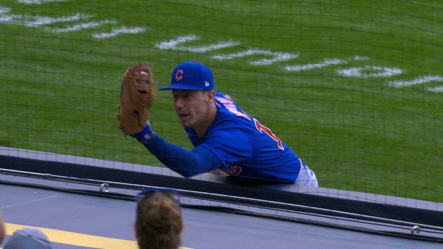 Jared Young extends over the wall to secure the catch | 10/01/2023 ...