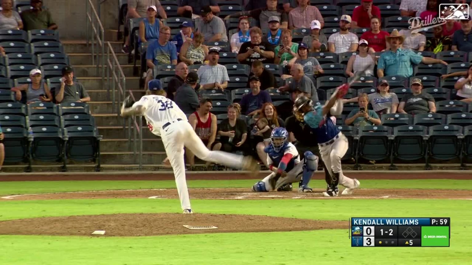 Kendall Williams whiffs seven across six innings | 08/12/2023 | MLB.com