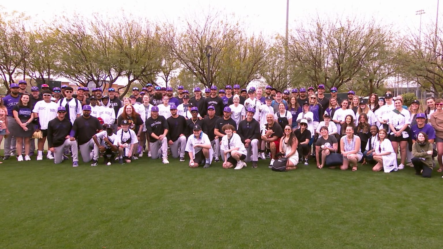 Youth camp visits Rockies Spring Training camp | 03/23/2024 | Colorado ...