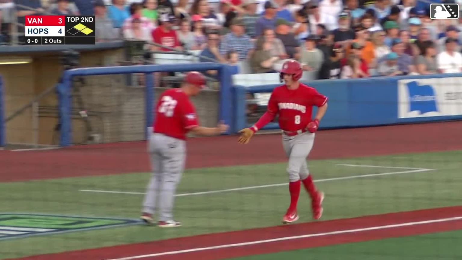Jace Bohrofen's three-run home run | 08/31/2024 | Toronto Blue Jays